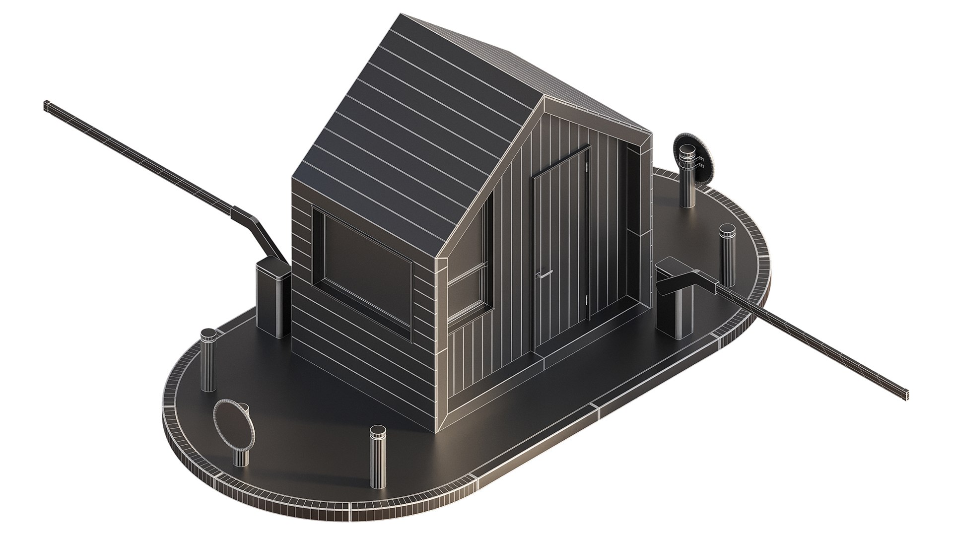 Security Post 3D Model - TurboSquid 2253255