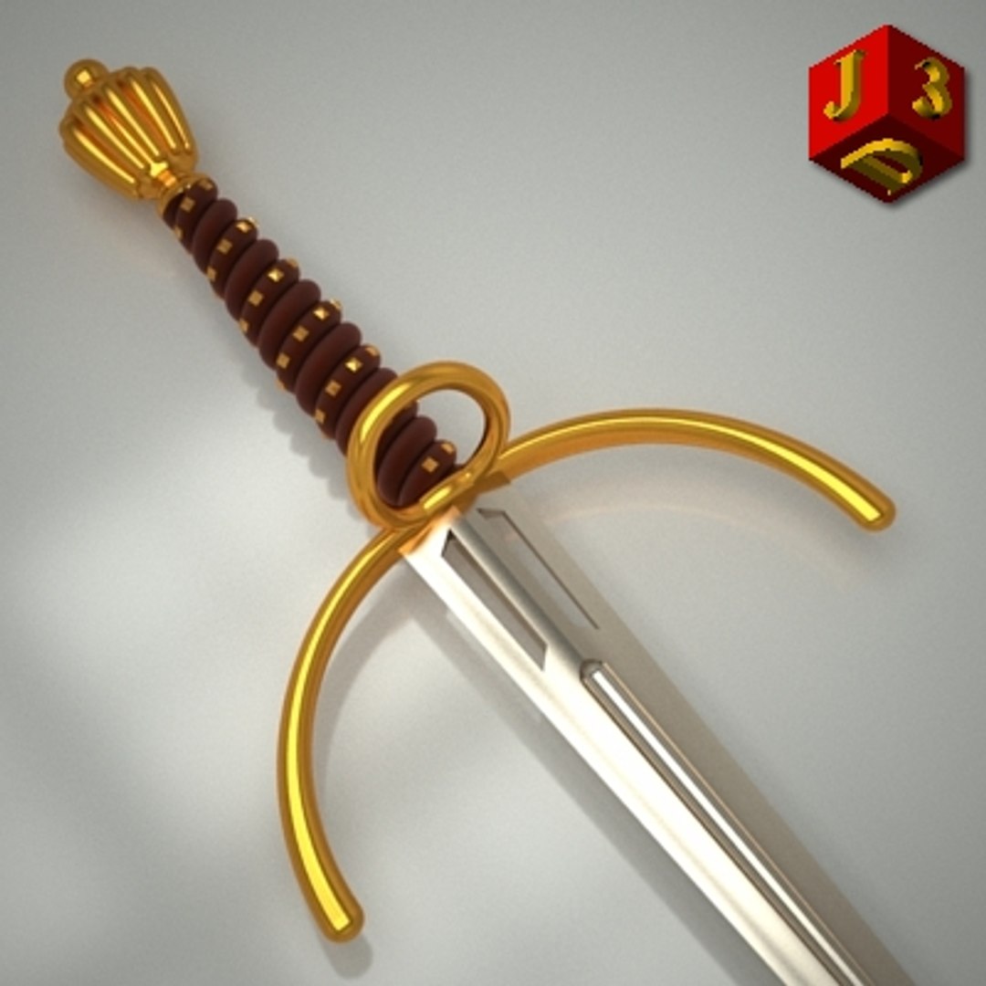 3d Model Of Italian Dagger Pistolese