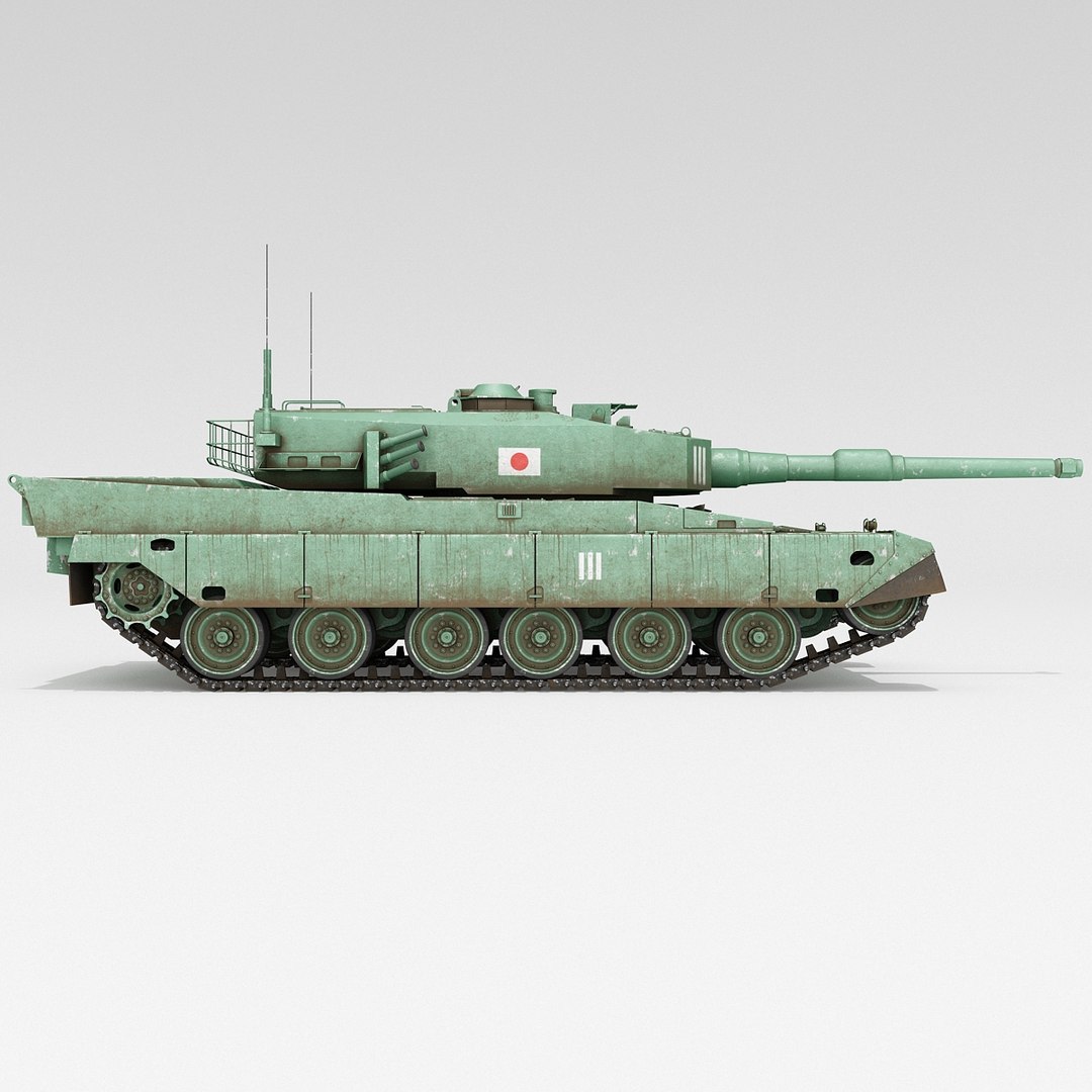 3d Japanese Type 90 Tank Model