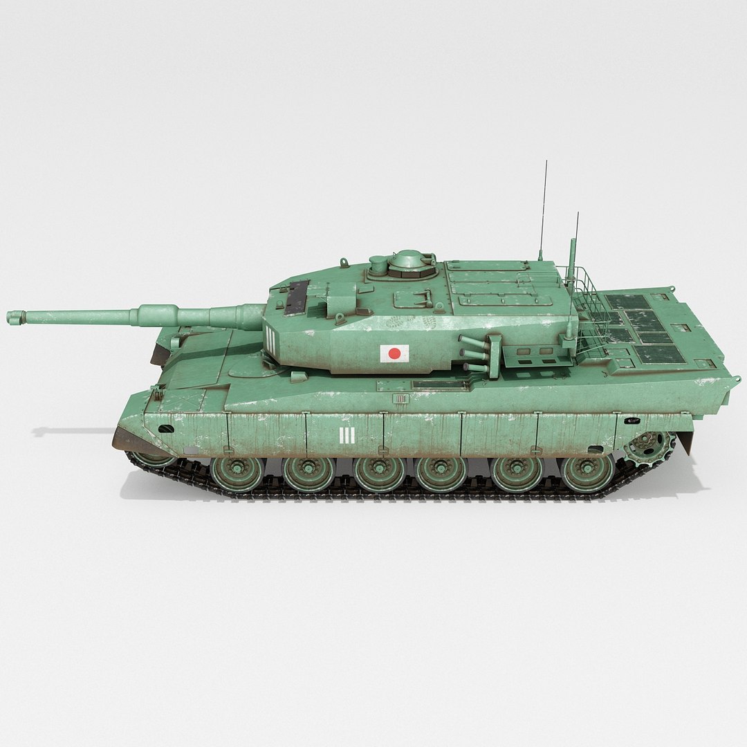 3d Japanese Type 90 Tank Model