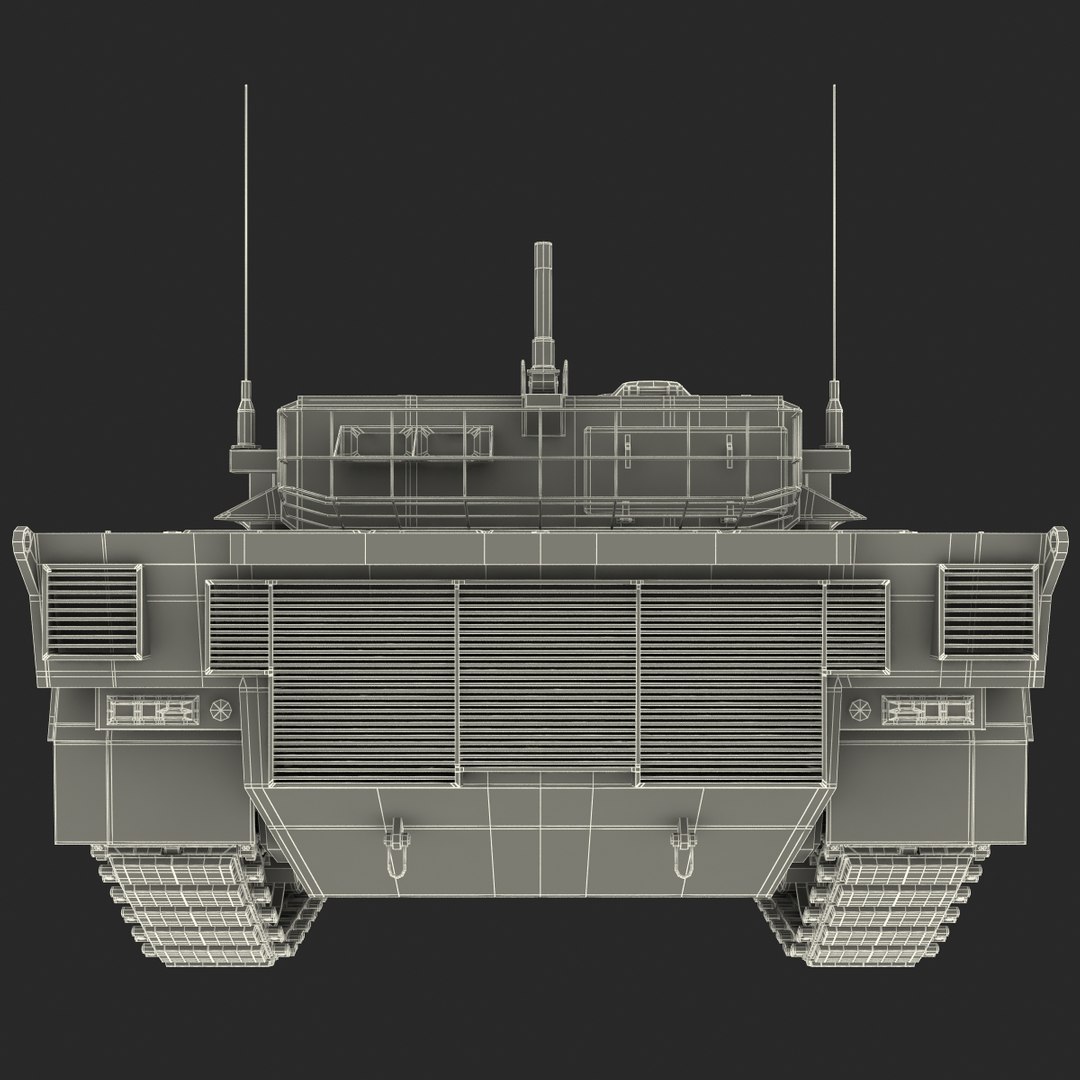 3d japanese type 90 tank model