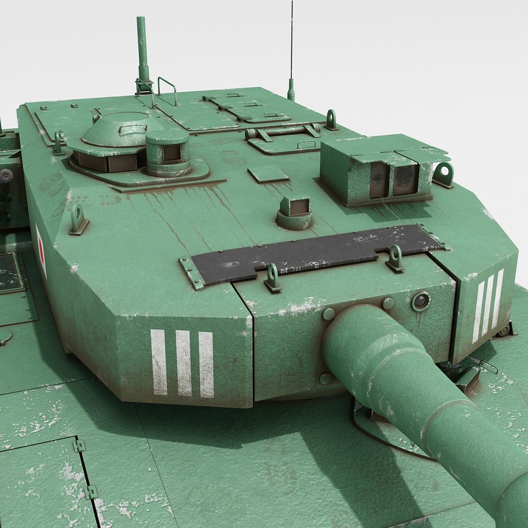 3d japanese type 90 tank model