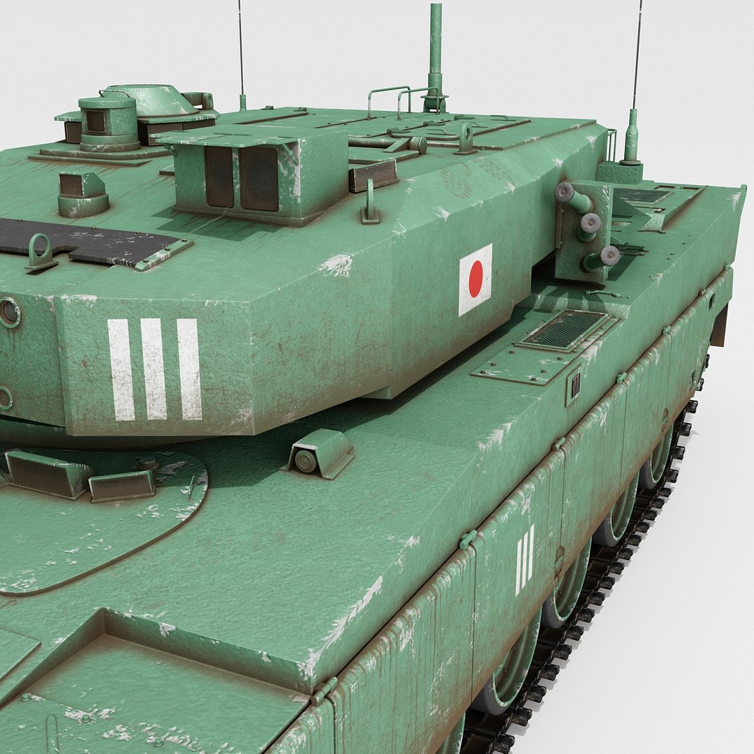 3d japanese type 90 tank model