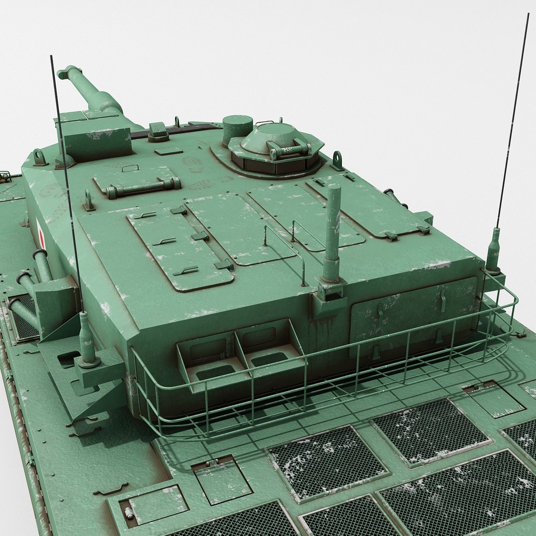 3d japanese type 90 tank model