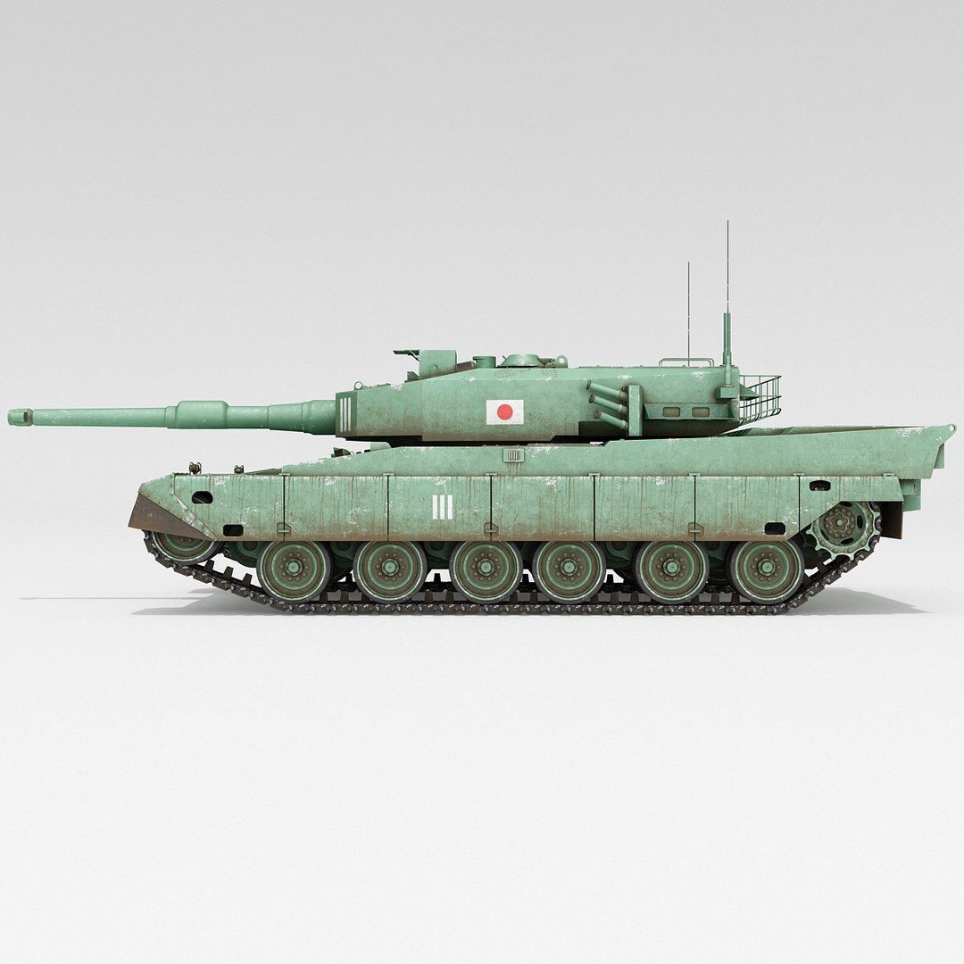 3d Japanese Type 90 Tank Model