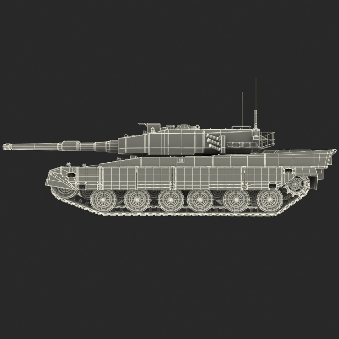 3d japanese type 90 tank model