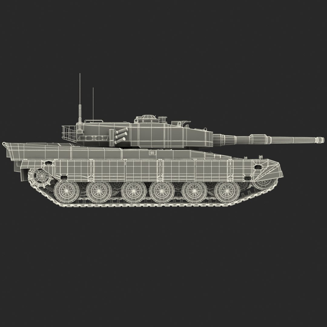 3d japanese type 90 tank model