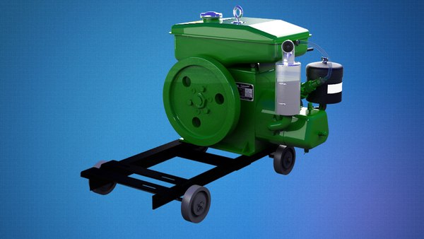 water-cooled horizontal diesel engine model3Dモデル - TurboSquid 1949118