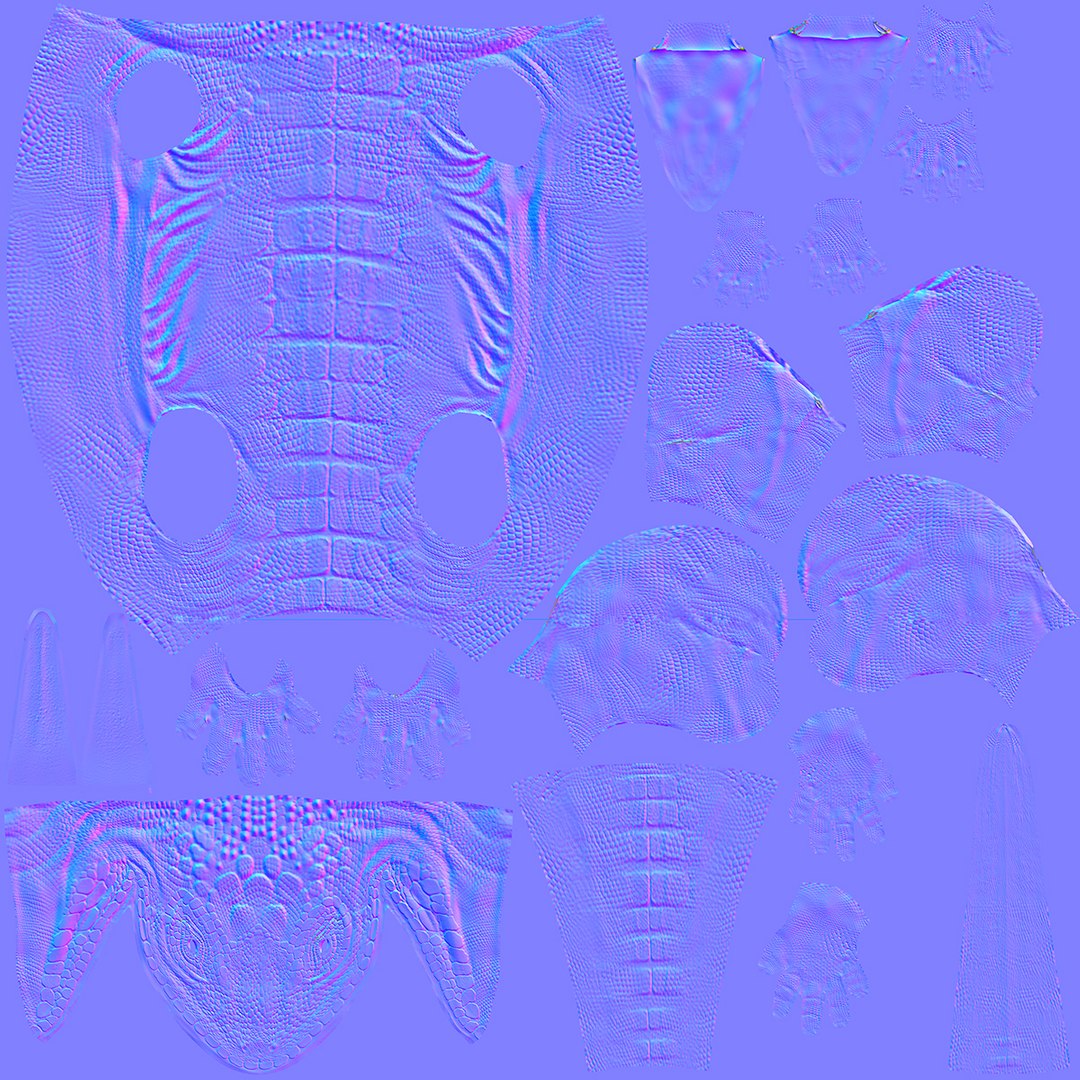 3d lizard rigged model