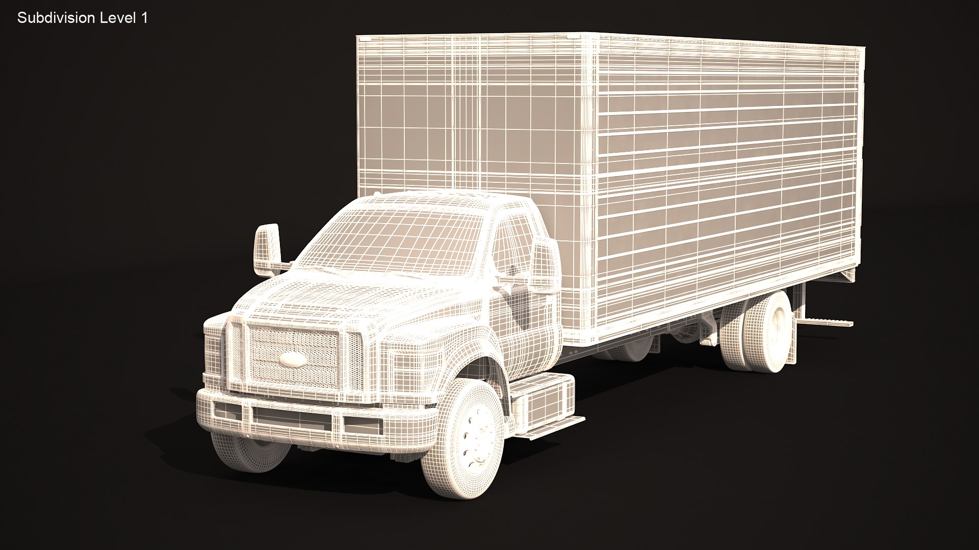 F-650 Box Truck 3D Model - TurboSquid 1475051