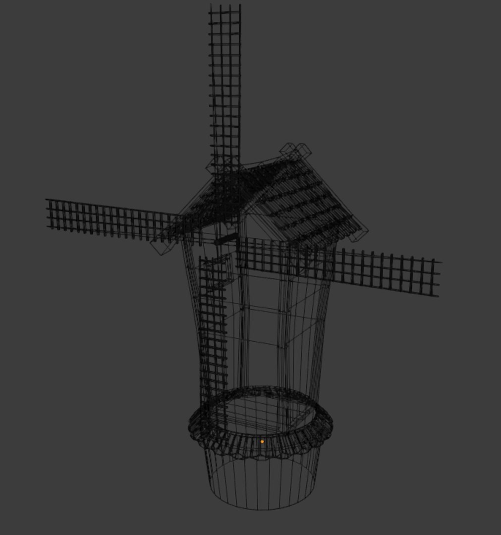 Fantasy Windmill Shell Model - TurboSquid 1622475