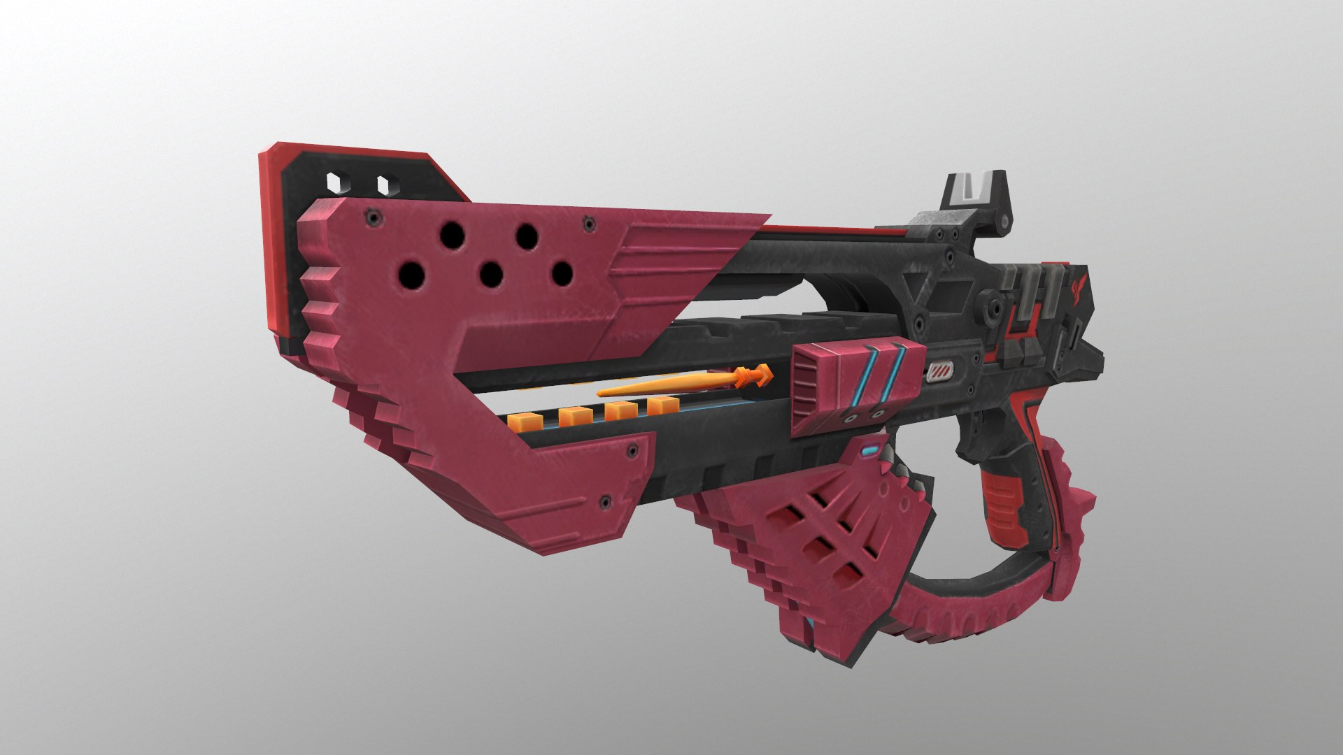 Beam Gun Level 3 3D Model - TurboSquid 2190958