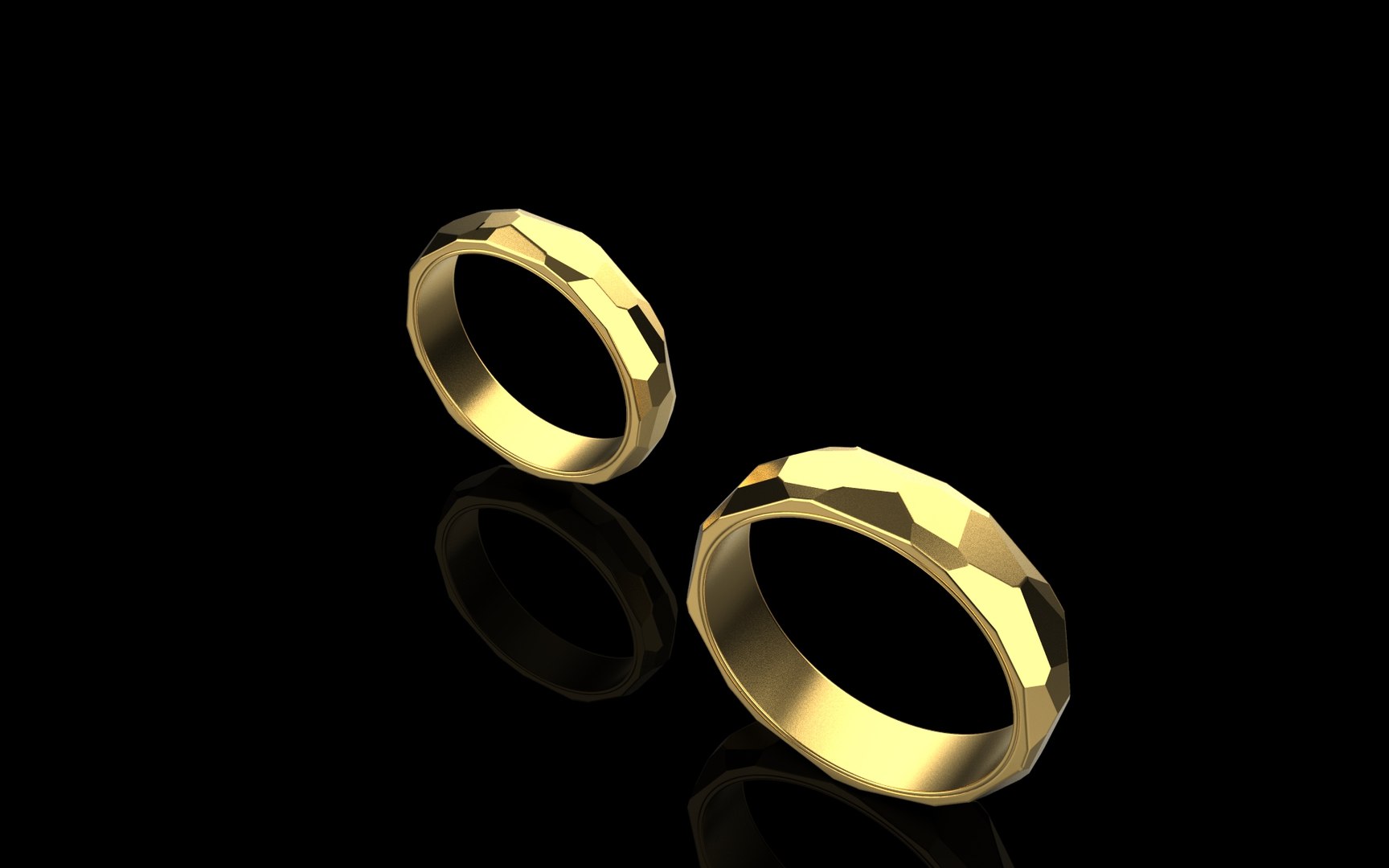 3D Wedding Rings 3610 - TurboSquid 2120952