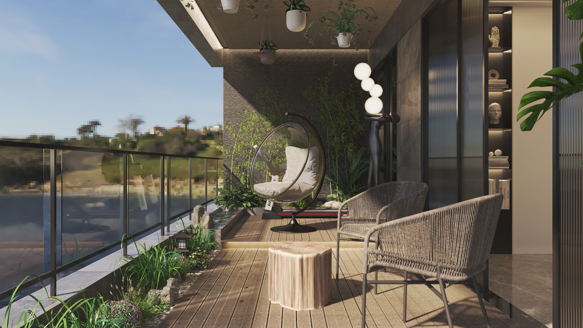 Modern Balcony 3D - TurboSquid 2218754