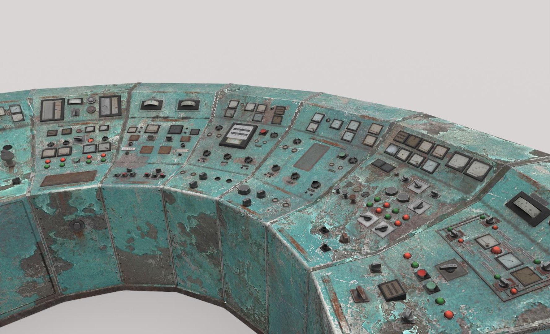 Old Control Panel 3D model - TurboSquid 1832991