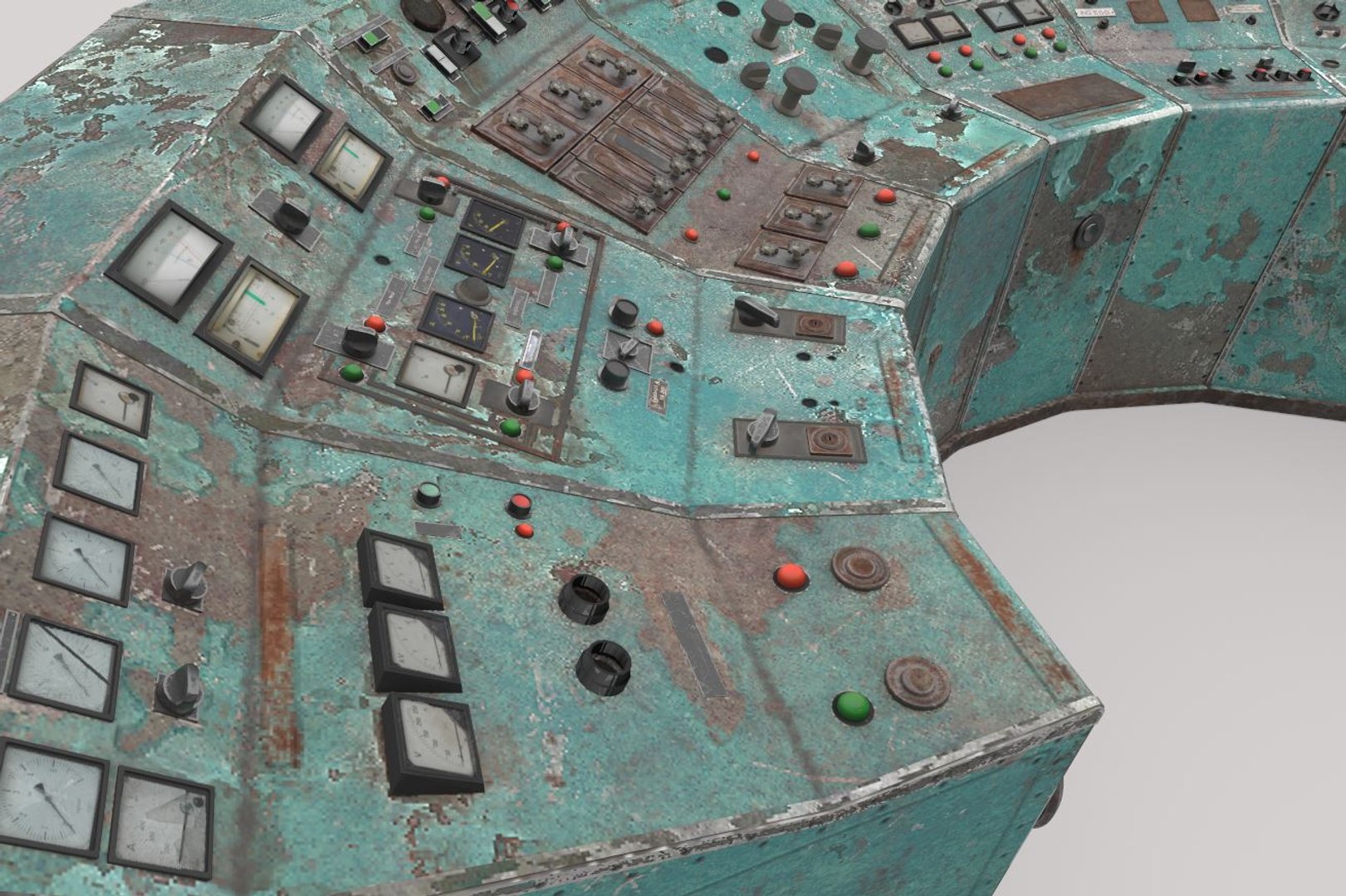 Old Control Panel 3D Model - TurboSquid 1832991
