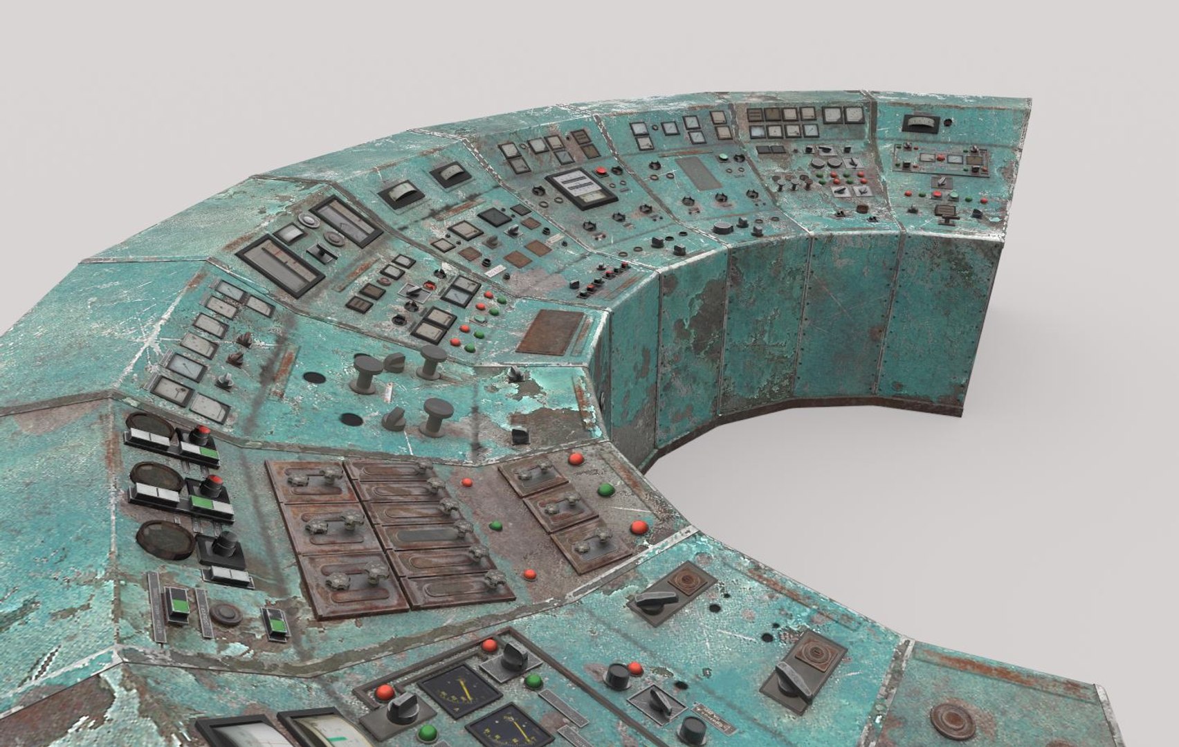 Old Control Panel 3D model - TurboSquid 1832991