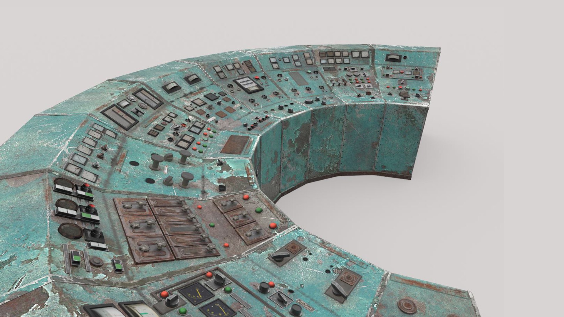Old Control Panel 3D model - TurboSquid 1832991