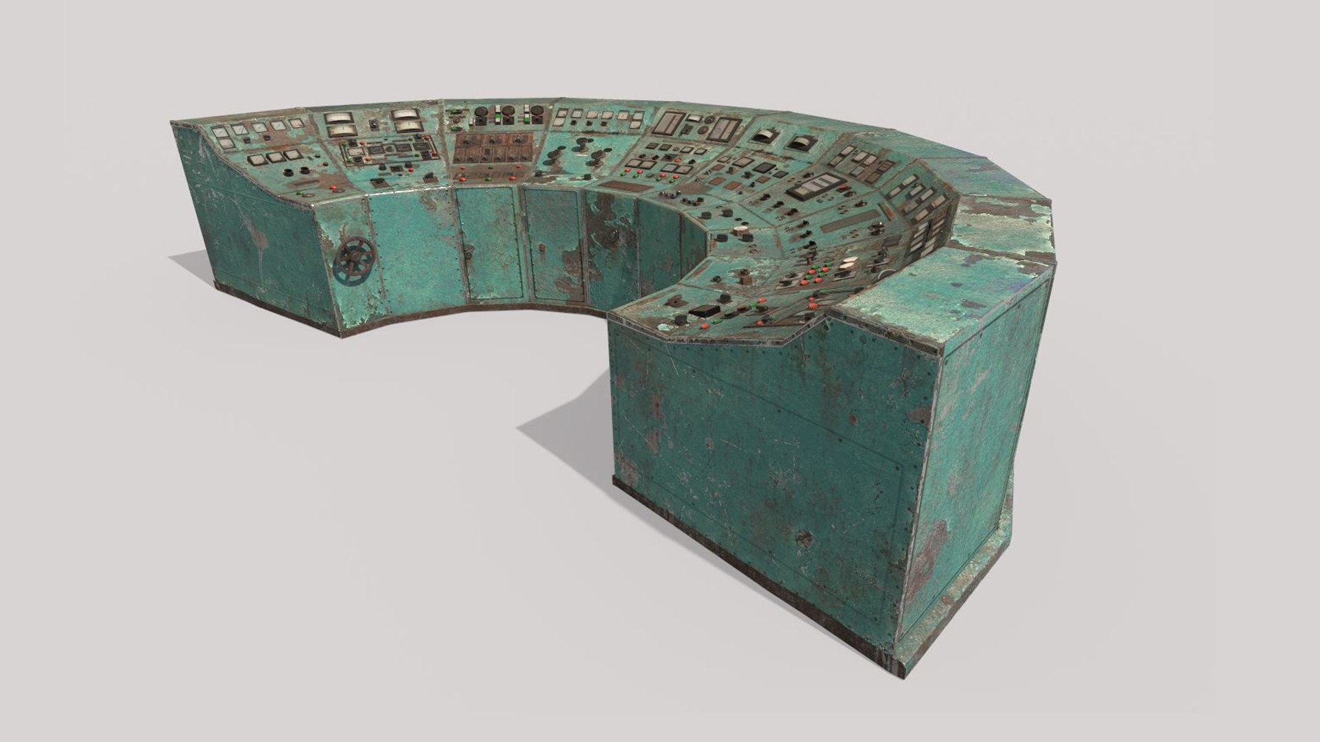 Old Control Panel 3D model - TurboSquid 1832991