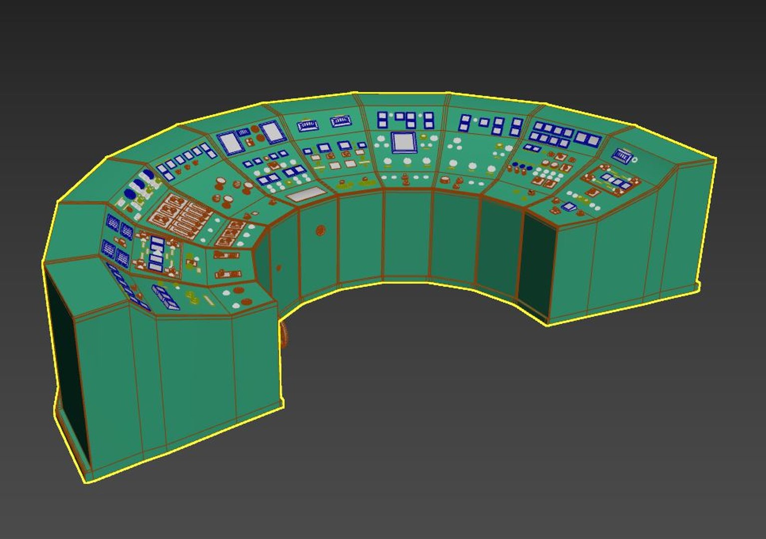 Old Control Panel 3D model - TurboSquid 1832991