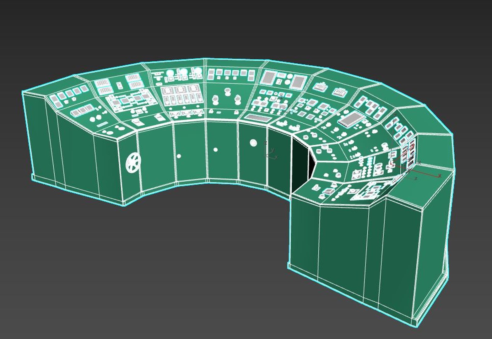 Old Control Panel 3D model - TurboSquid 1832991