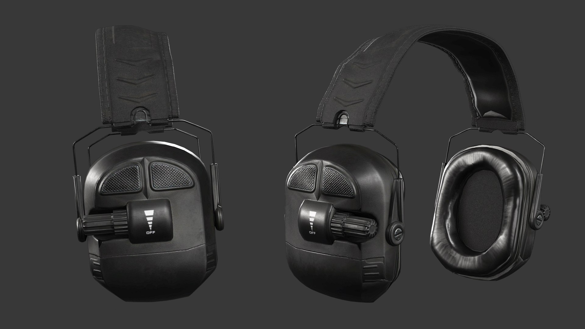 Military-Grade Over-Ear Comms Headset Model - TurboSquid 2426127