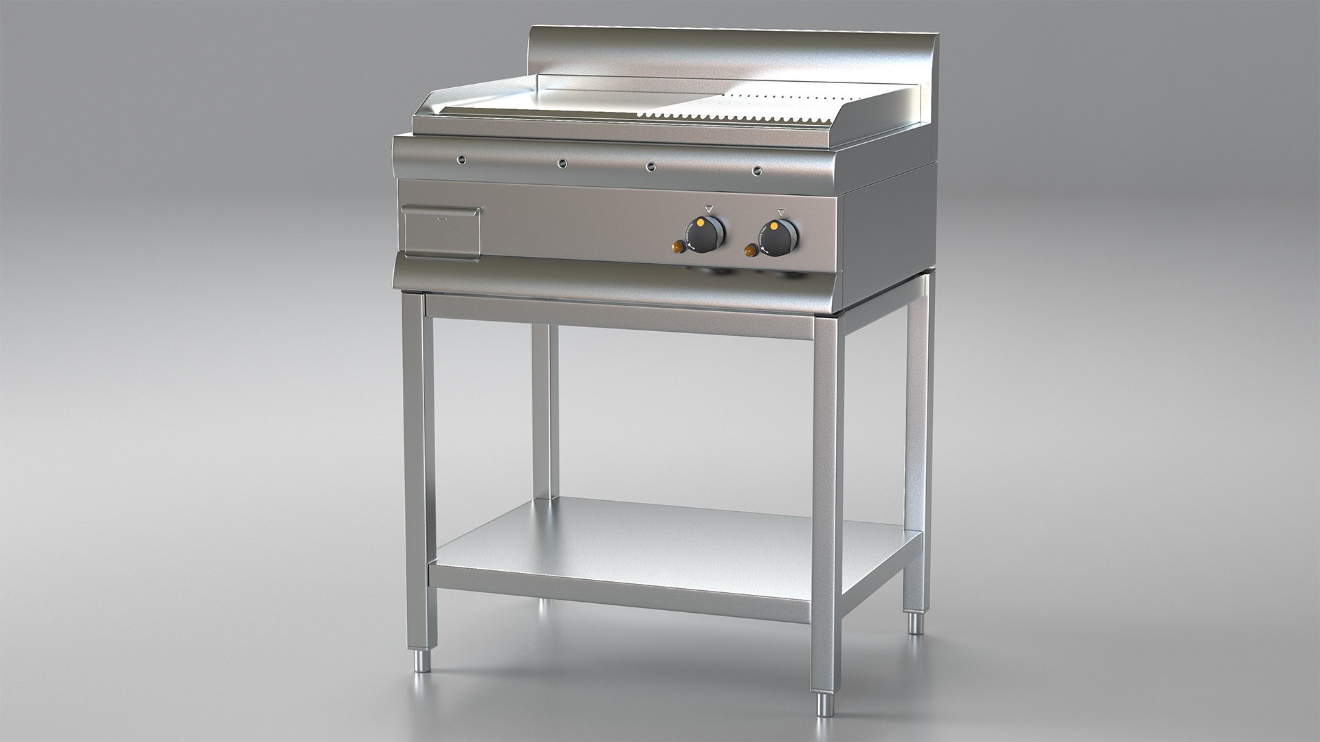 Inox Electric Griddle 3D - TurboSquid 1443798