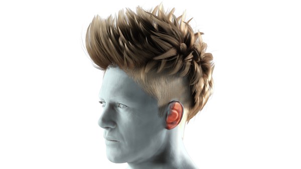 3D Realistic Hair hawk cyberpunk model - TurboSquid 2030349