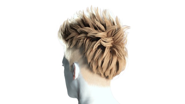 3D Realistic Hair hawk cyberpunk model - TurboSquid 2030349