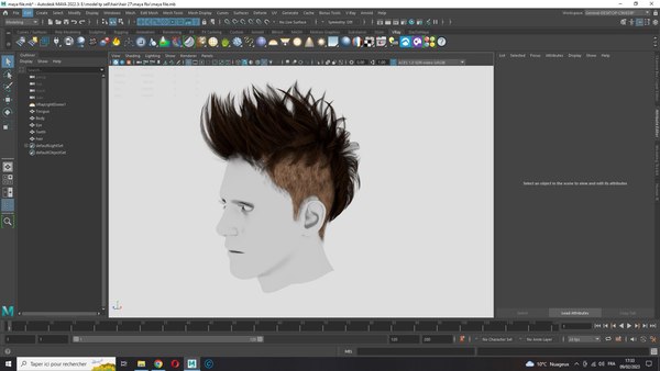 3D Realistic Hair hawk cyberpunk model - TurboSquid 2030349
