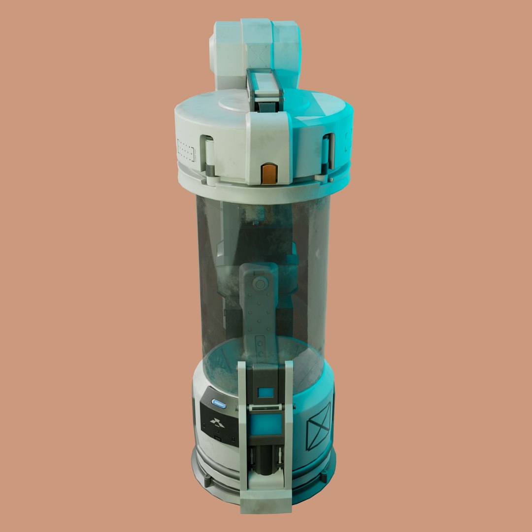 LowPoly Sc-Fi Capsule 3D - TurboSquid 2088310