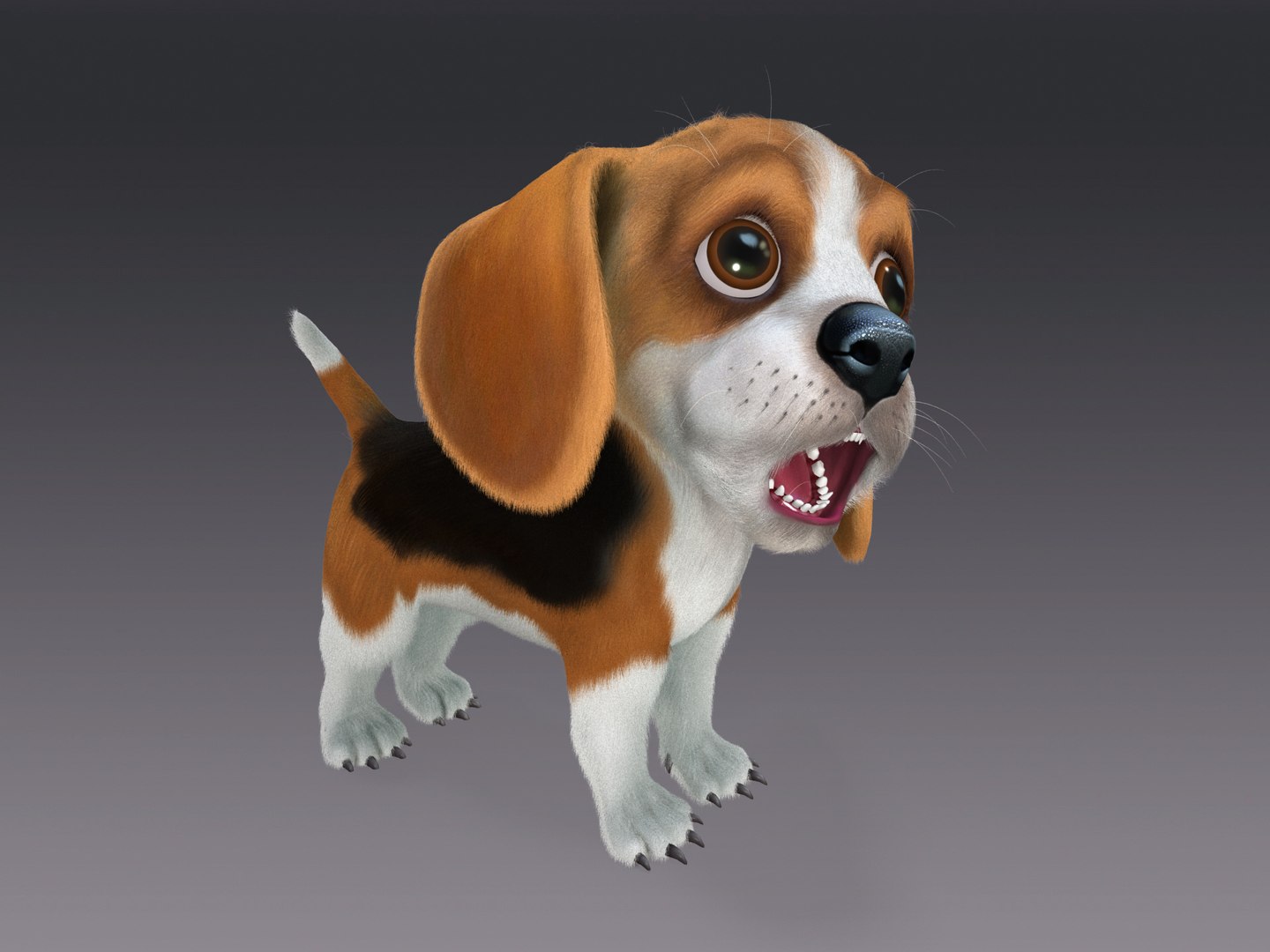 dog puppy rigging animation max