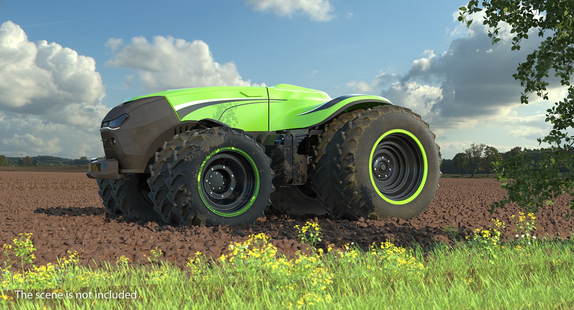 Self-driving Drone Tractor Dusty 3D - TurboSquid 1419291