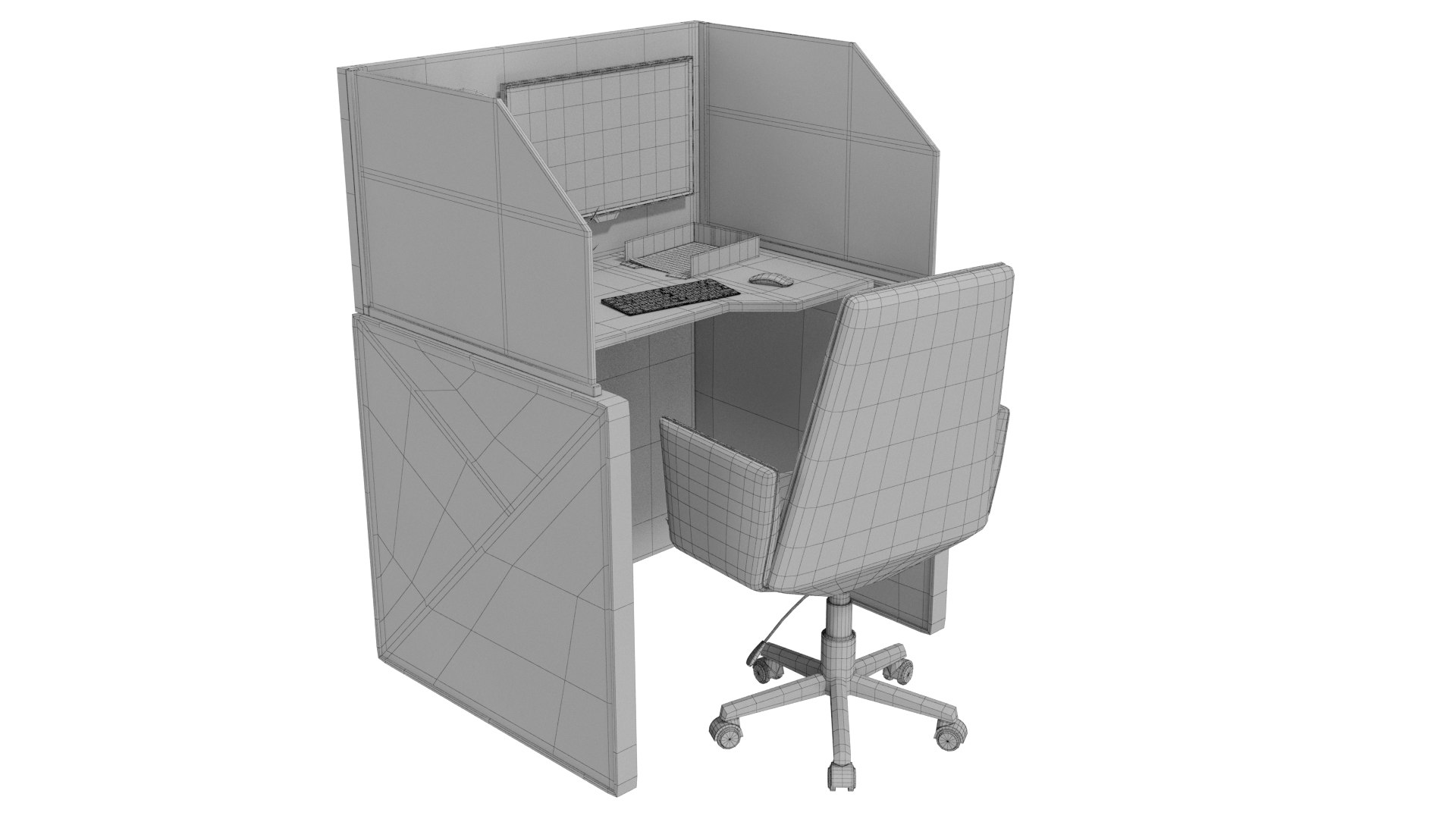 3D Center Workplace 2 Model - TurboSquid 1709892