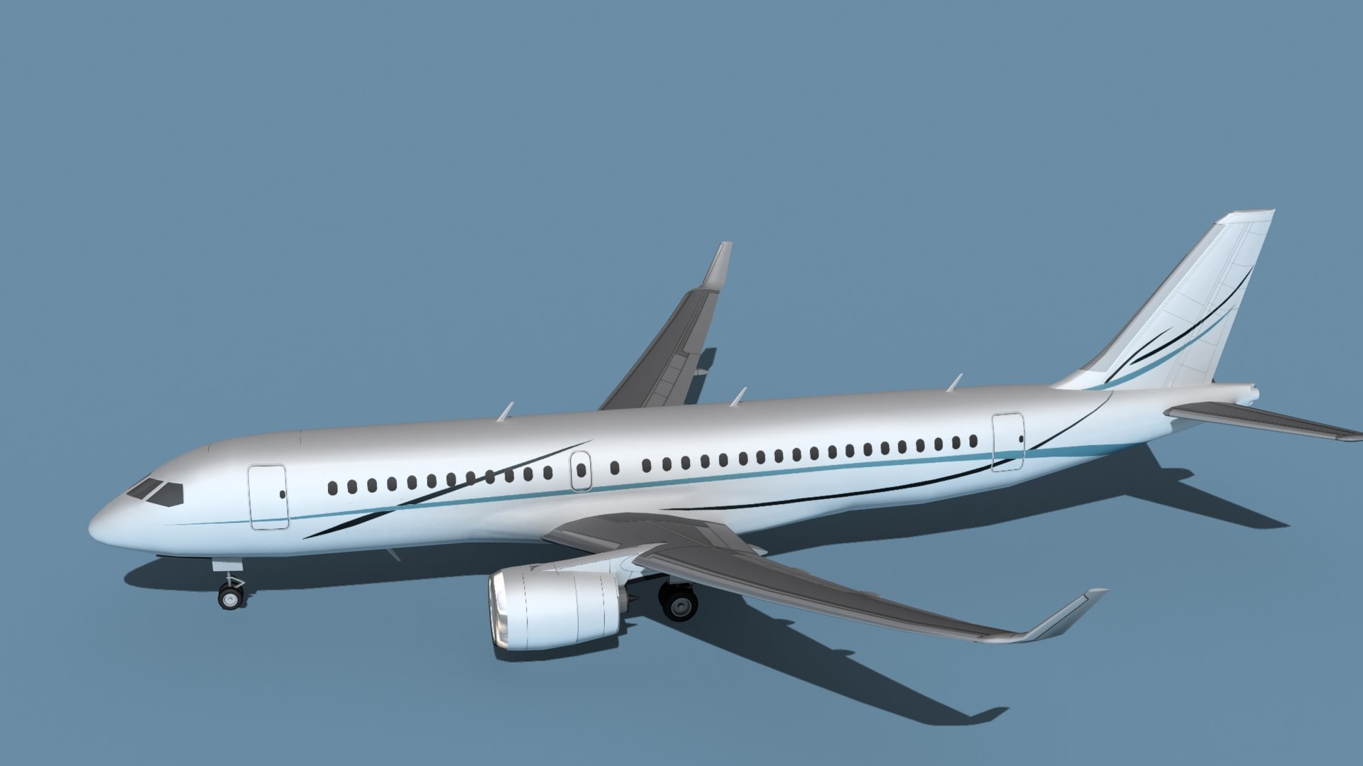 Bombardier CS100 Corporate 3 3D model - TurboSquid 1763227