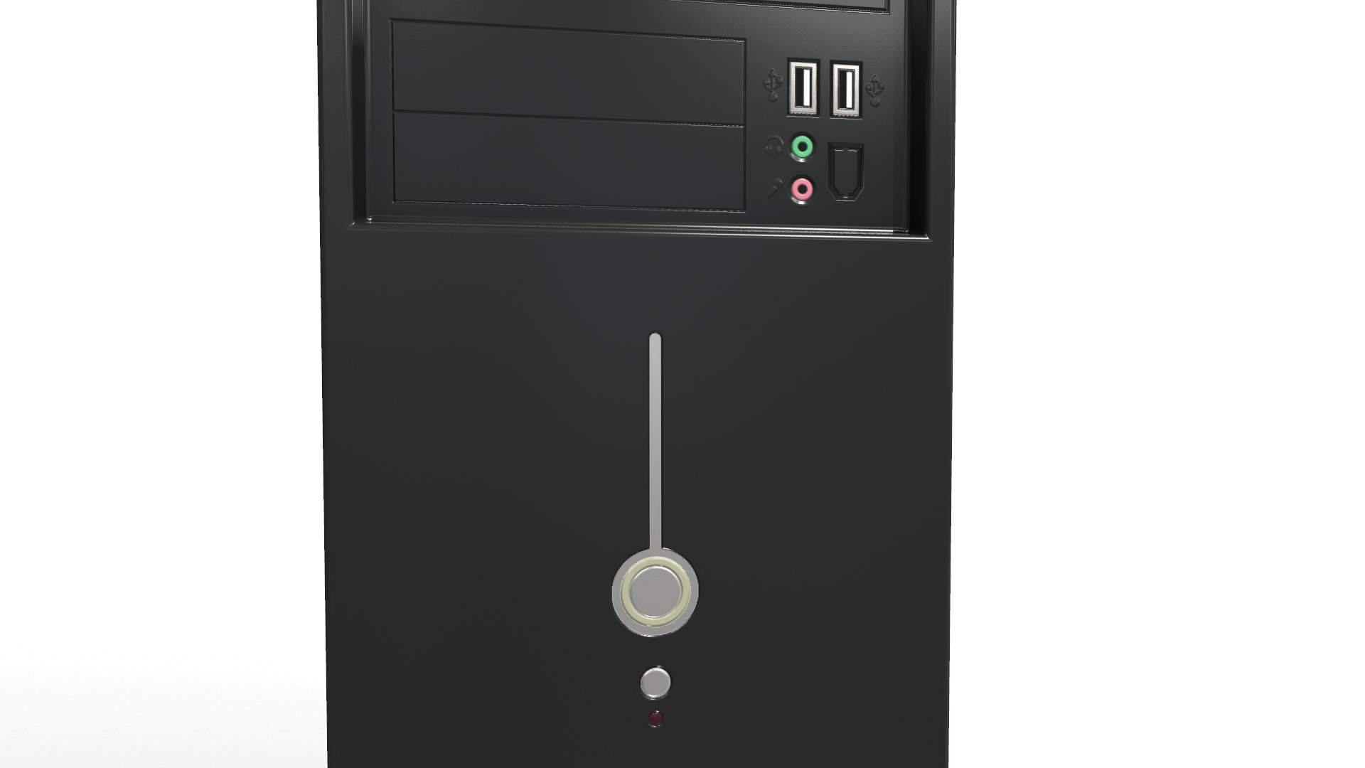 Low-poly computer tower 3D model - TurboSquid 1549390