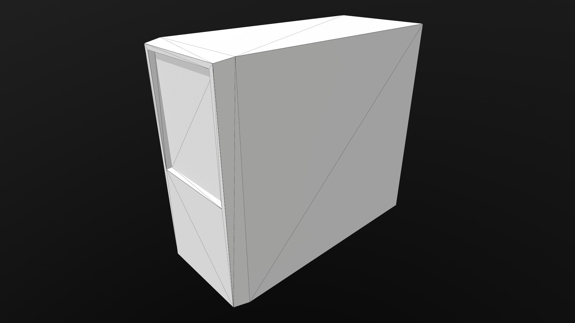 Low-poly computer tower 3D model - TurboSquid 1549390