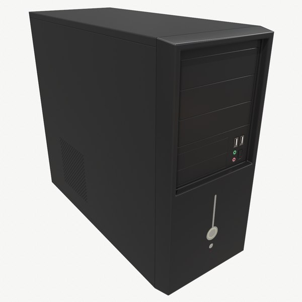 Low-poly computer tower 3D model - TurboSquid 1549390