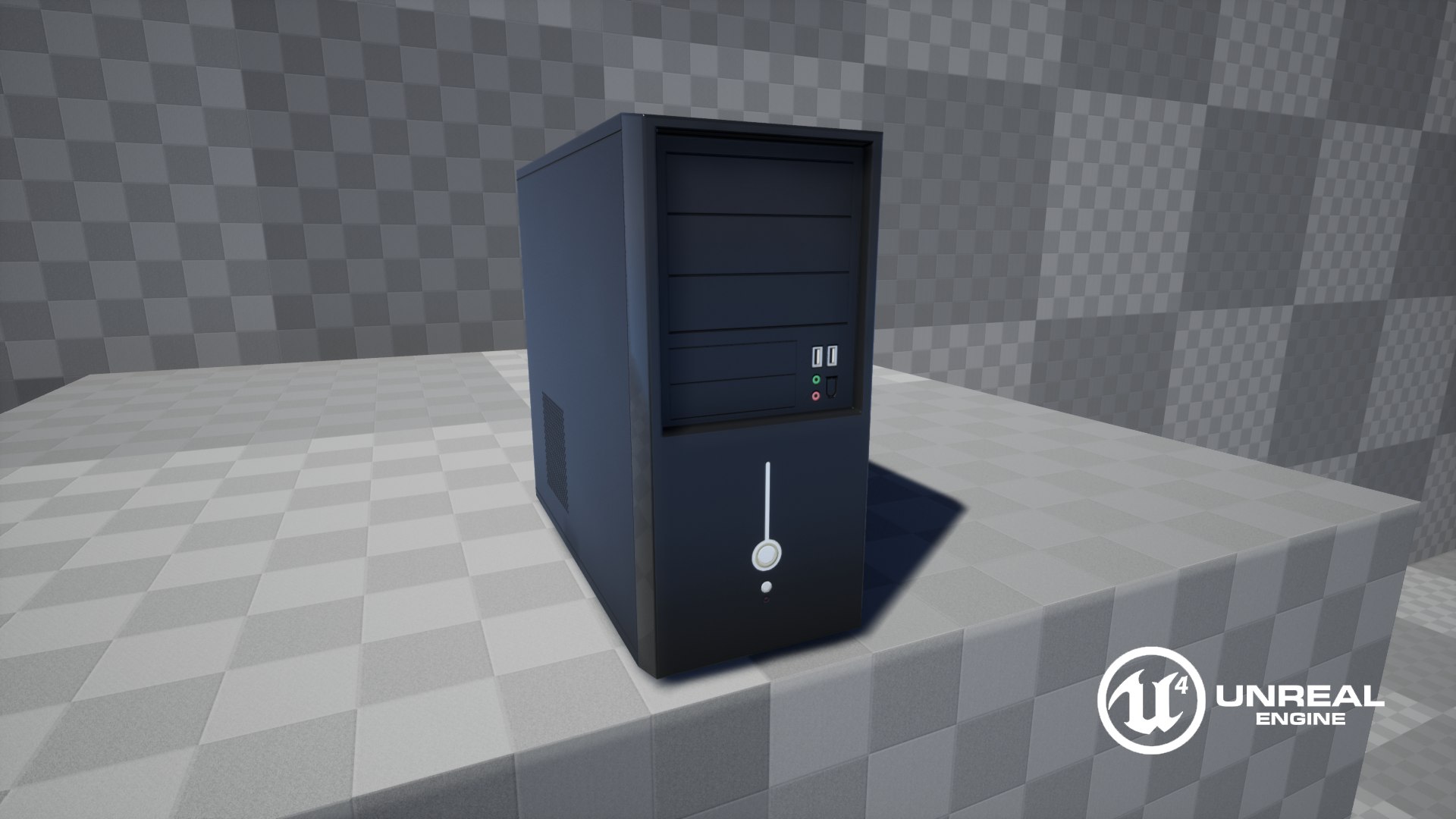 Low-poly computer tower 3D model - TurboSquid 1549390