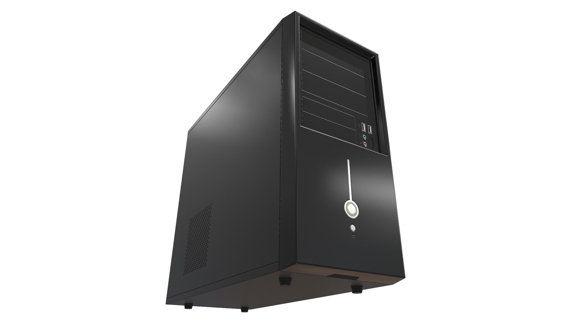 Low-poly computer tower 3D model - TurboSquid 1549390