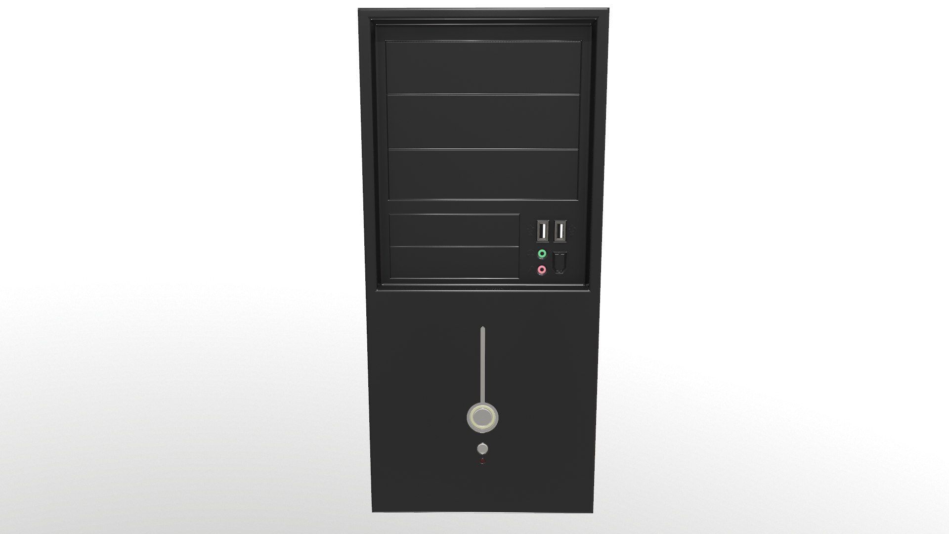 Low-poly computer tower 3D model - TurboSquid 1549390