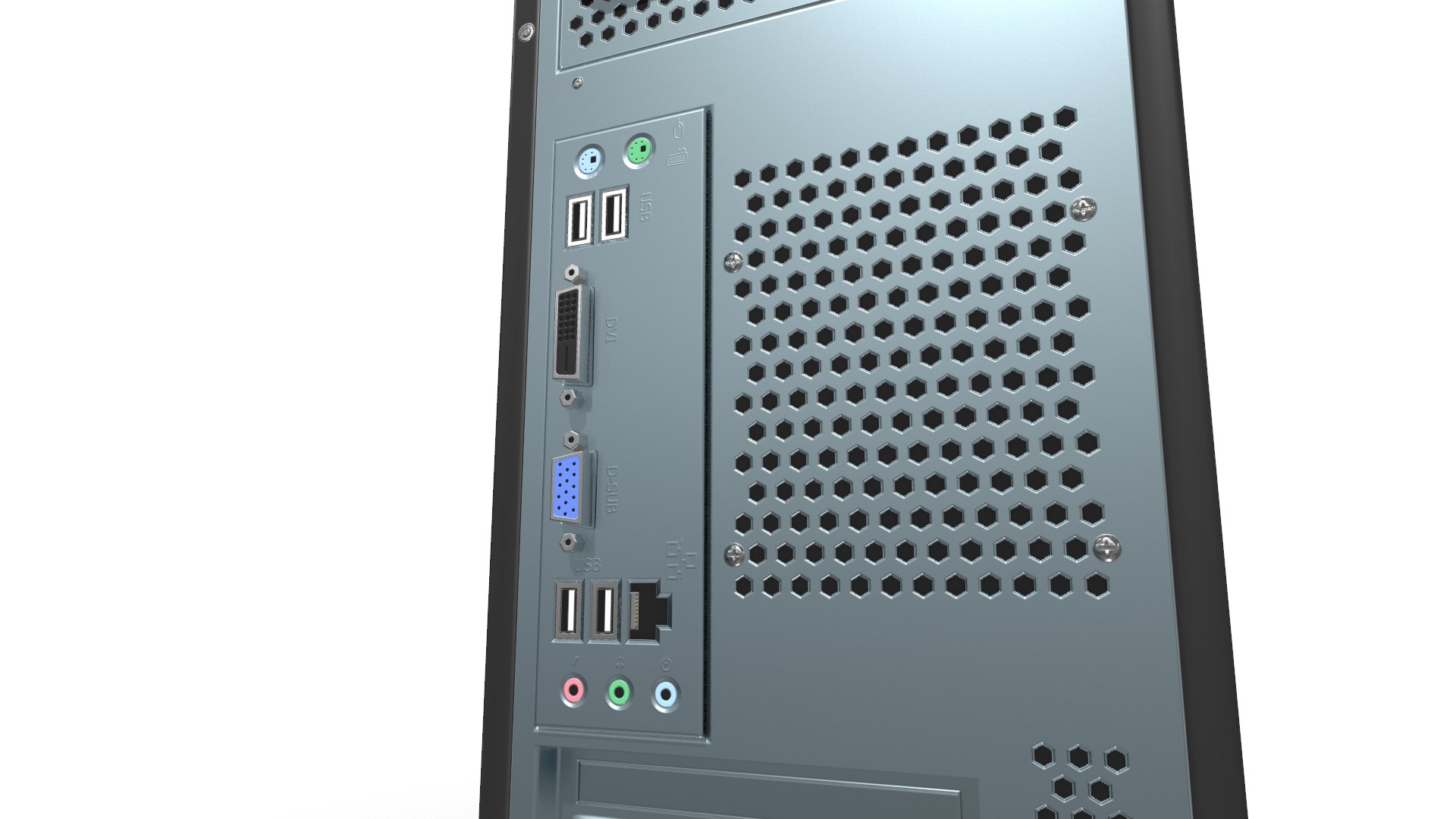 Low-poly computer tower 3D model - TurboSquid 1549390