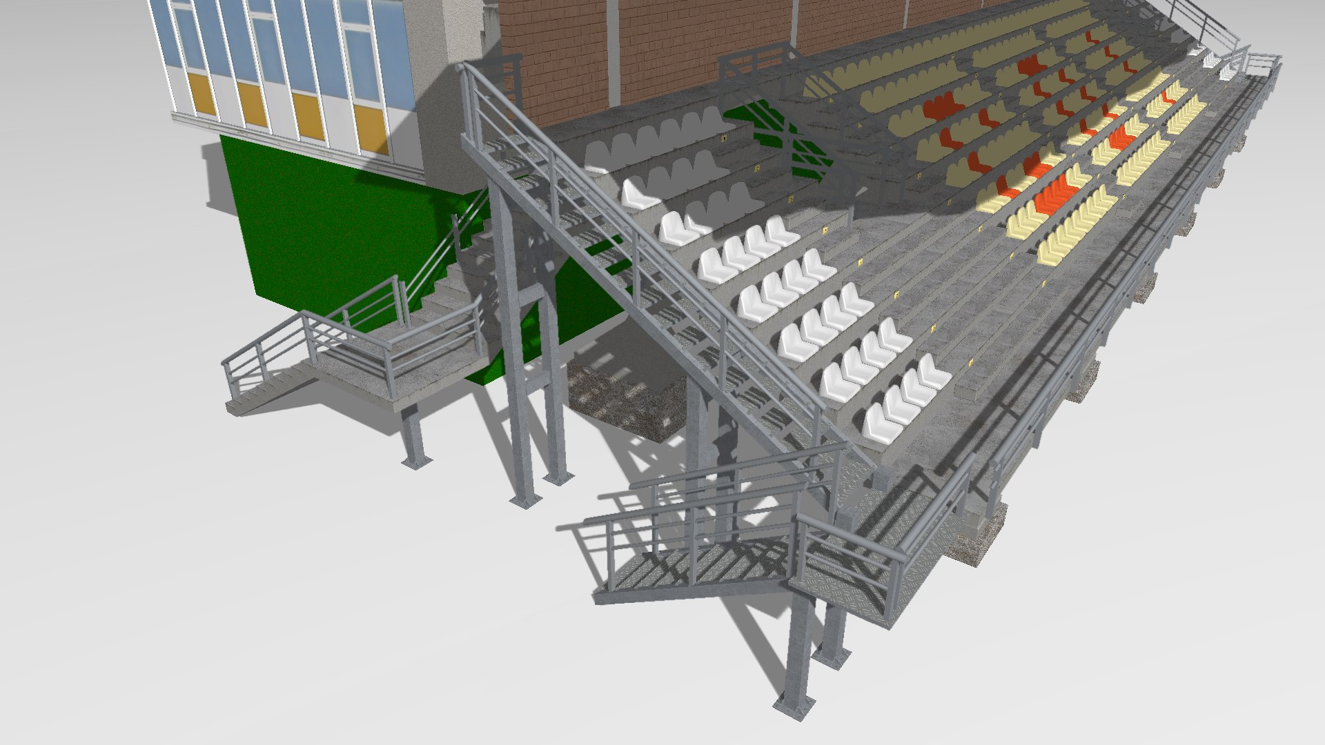 Grandstand with Background Type 3D model - TurboSquid 2108463