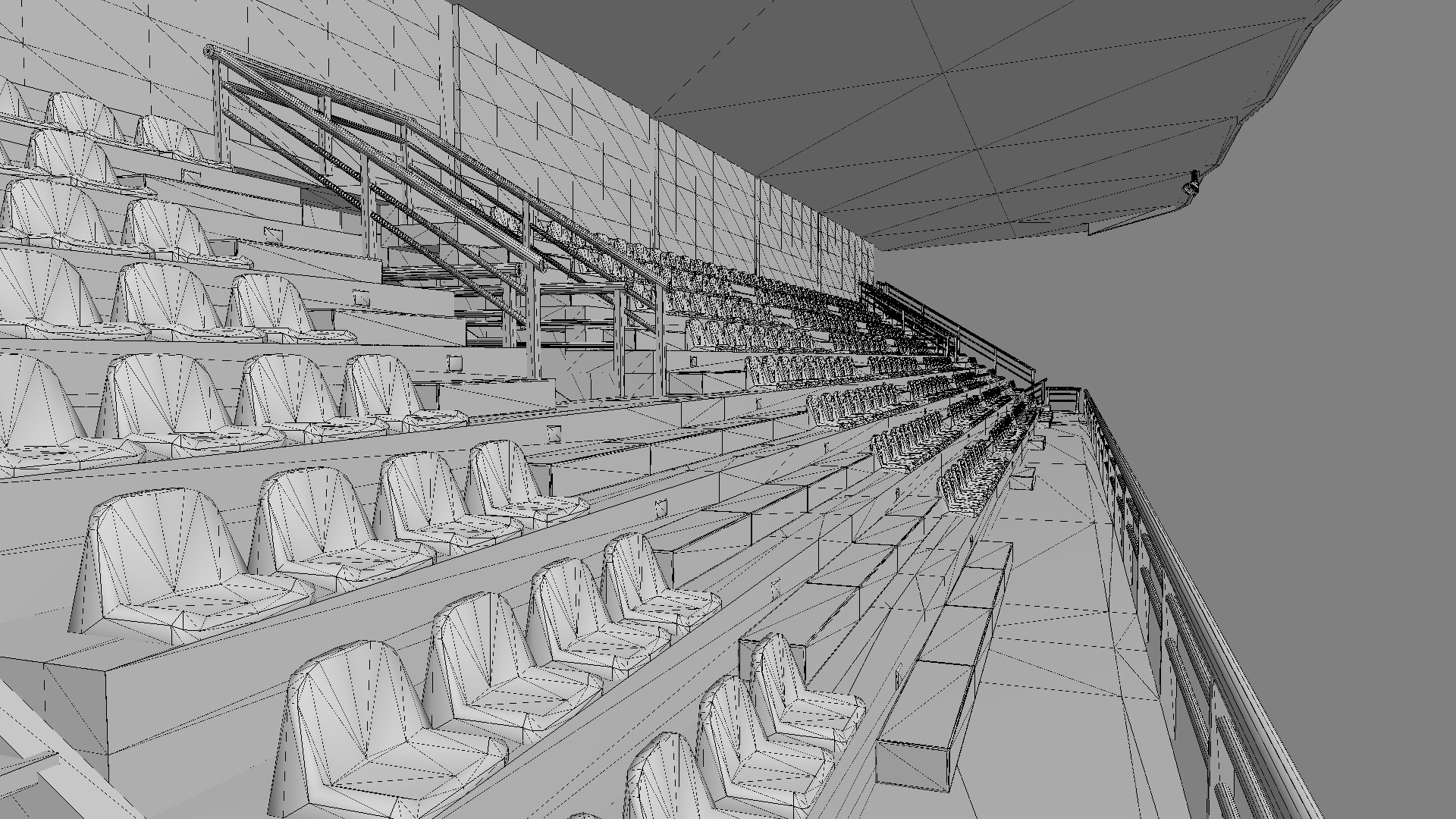 Grandstand with Background Type 3D model - TurboSquid 2108463