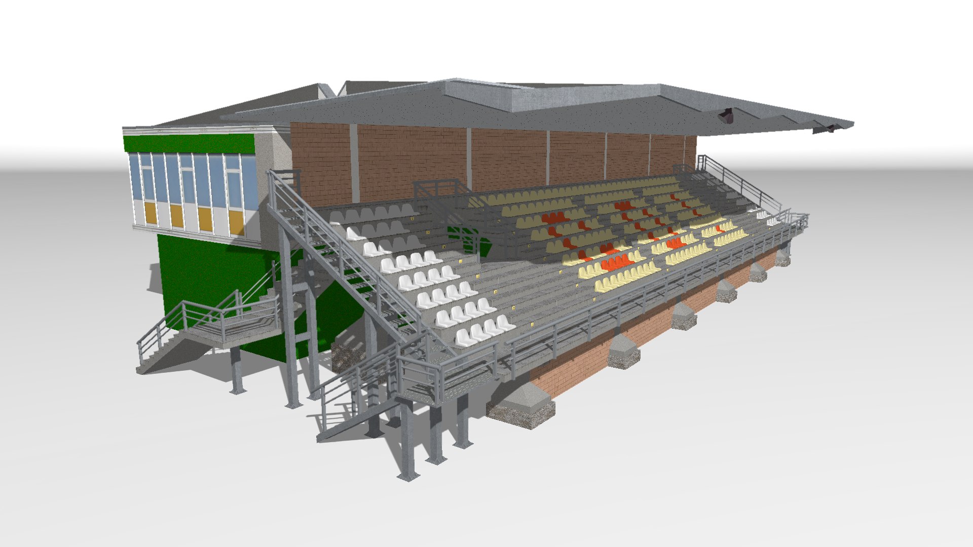 Grandstand with Background Type 3D model - TurboSquid 2108463