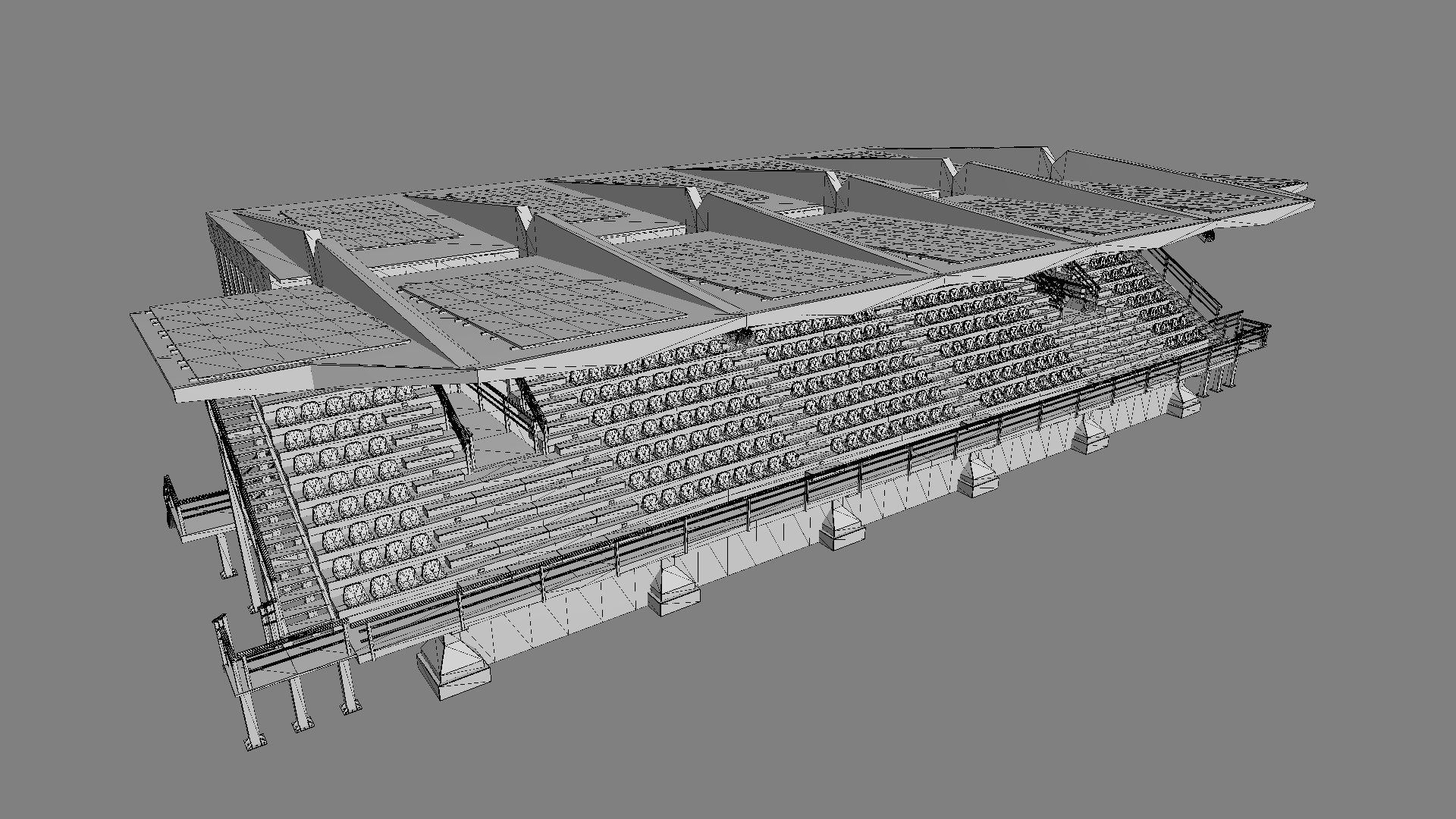 Grandstand with Background Type 3D model - TurboSquid 2108463