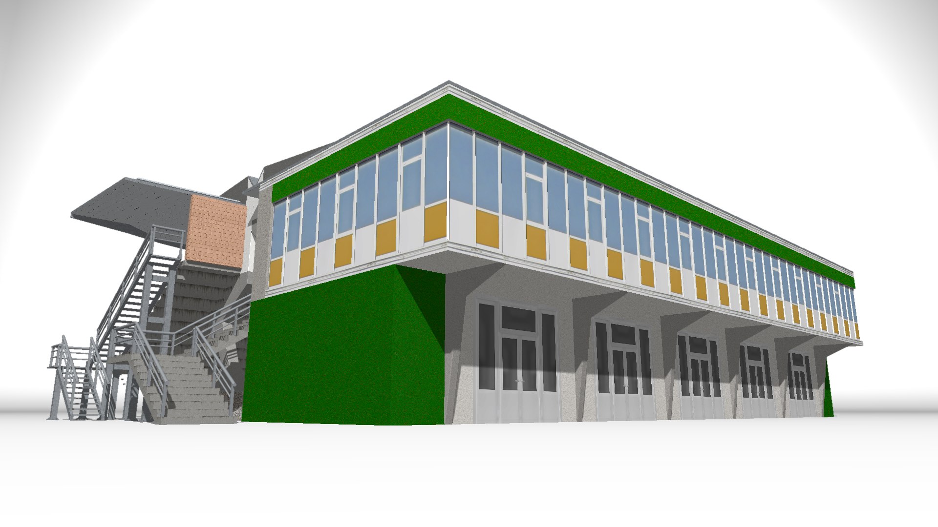 Grandstand with Background Type 3D model - TurboSquid 2108463