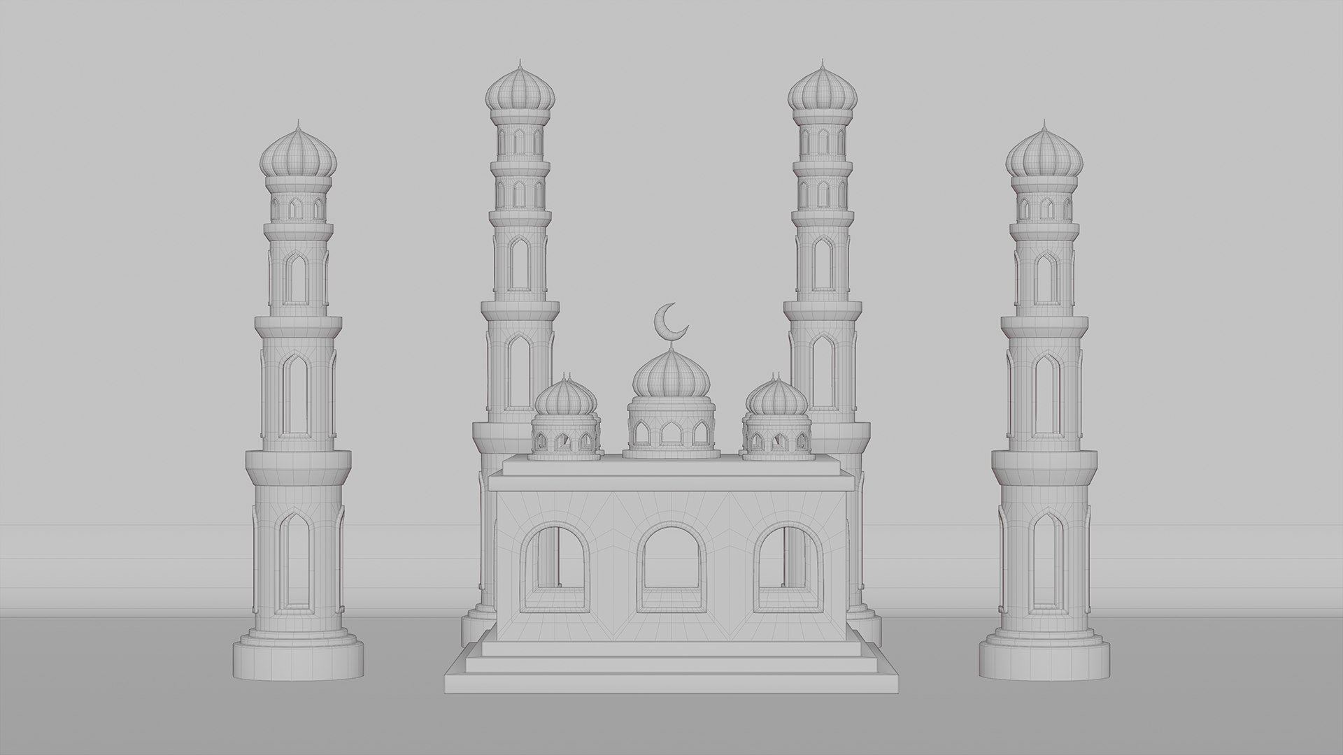 Mosque Tower 3D Model - TurboSquid 1912647
