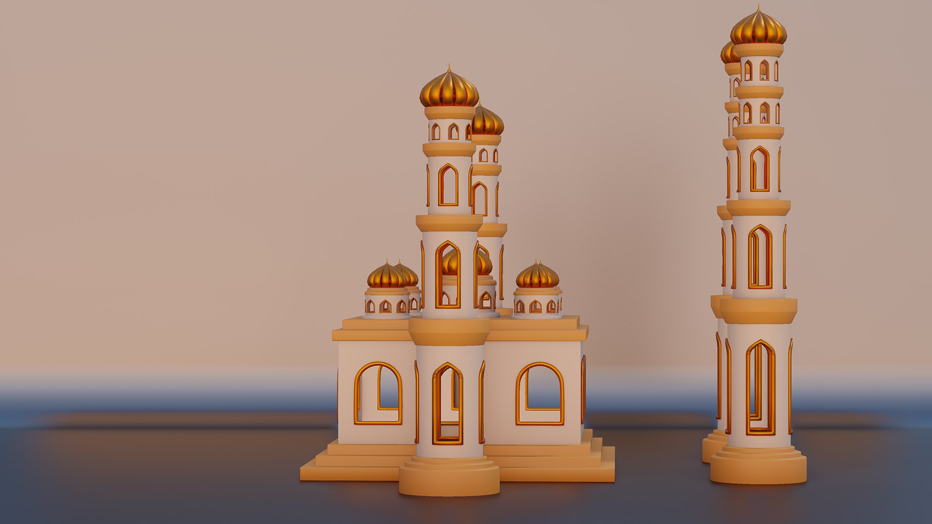 Mosque Tower 3D Model - TurboSquid 1912647