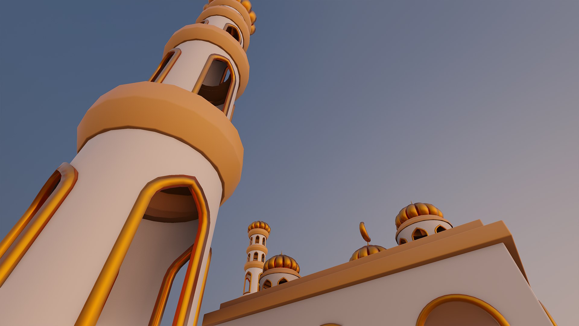 Mosque Tower 3D Model - TurboSquid 1912647